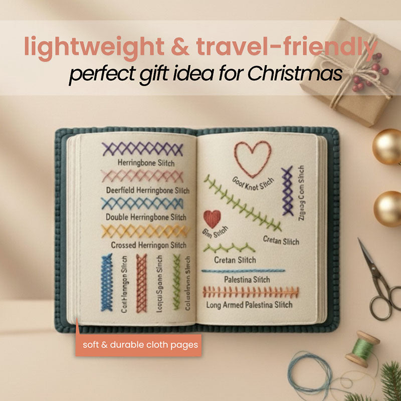 Embroidery Stitch Practice Book with Illustrated Patterns – hevenstar